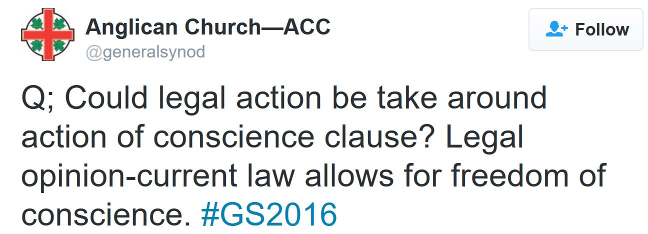 Asking the wrong question about the conscience clause | Anglican Samizdat